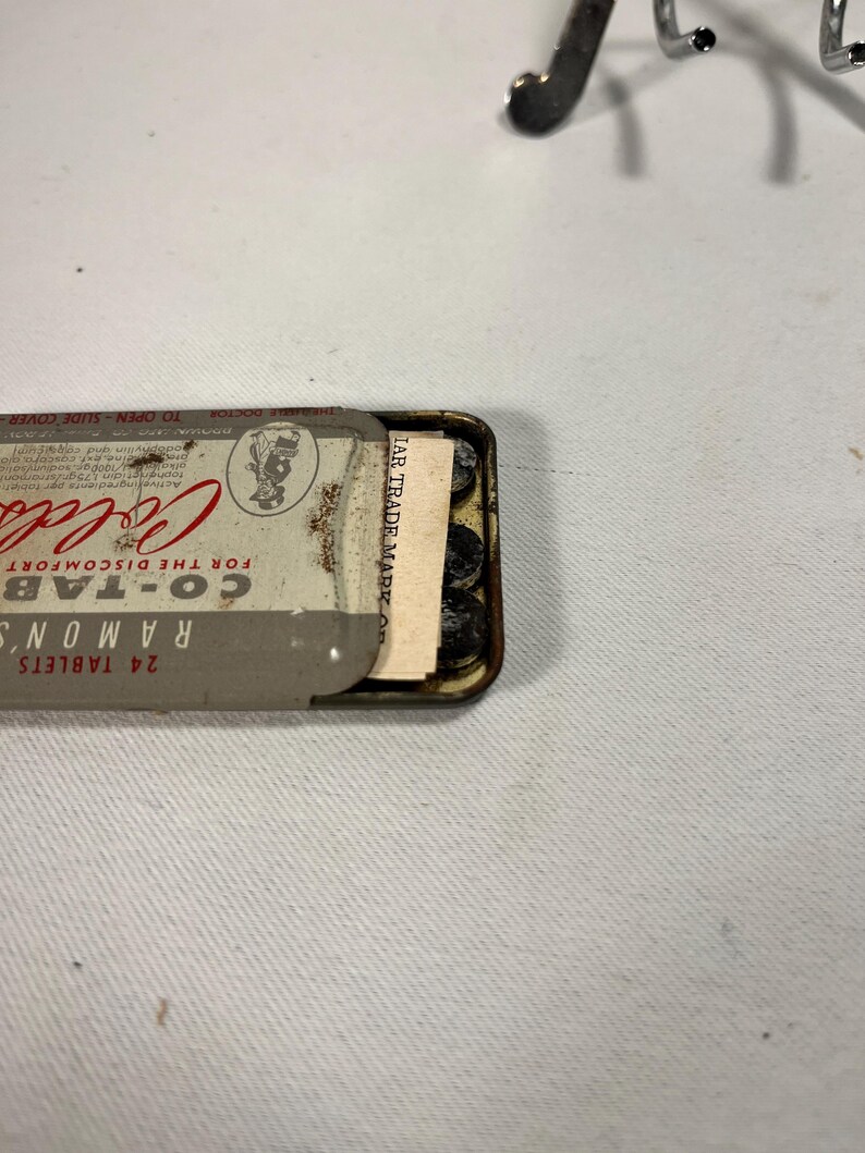 Vintage Ramon’s Co-tabs Tin – 24-tablet Cold Remedy – Early-mid 20th ...