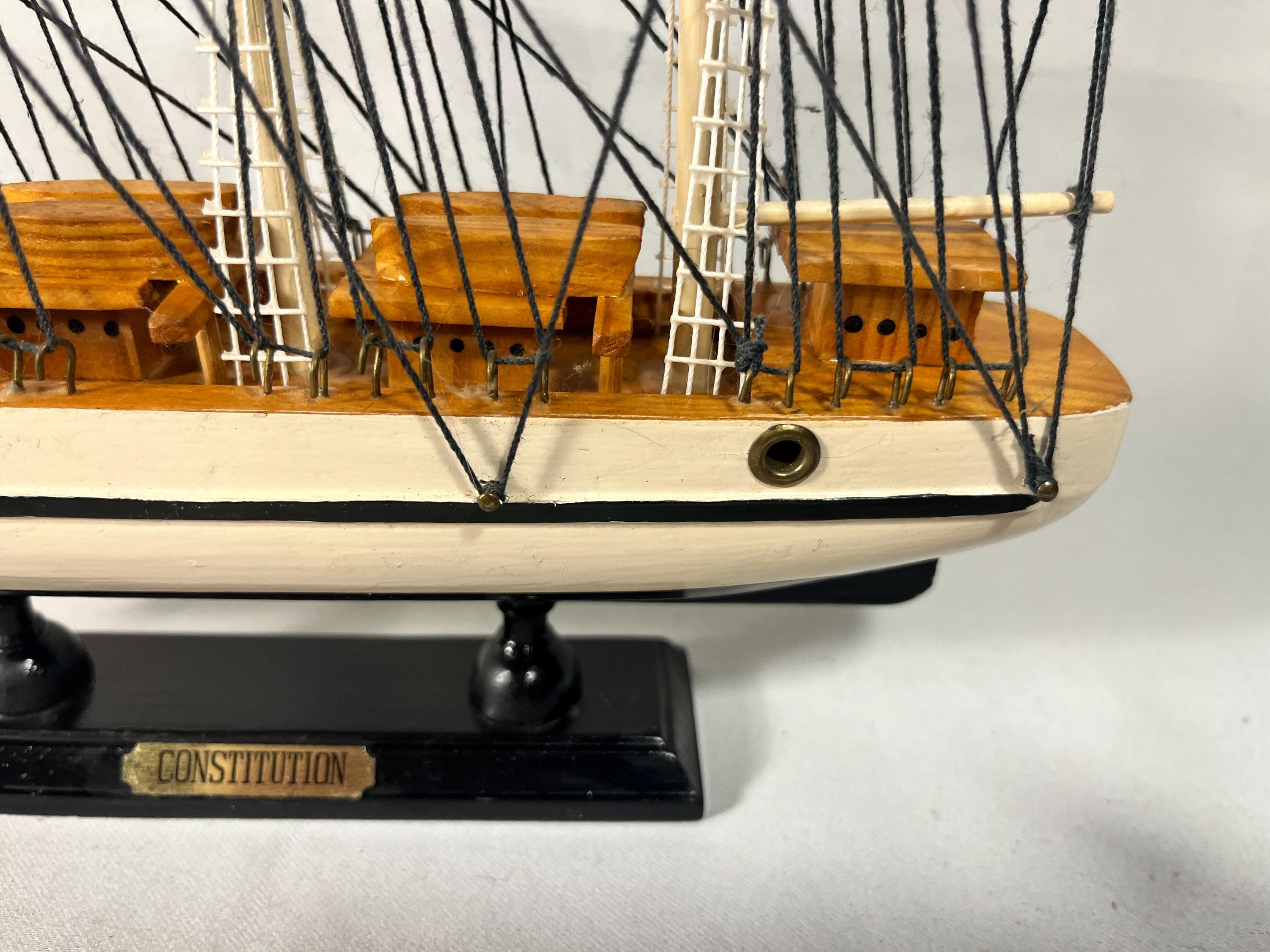 Vintage USS Constitution Model Ship – Nautical Display Collectible - Etsy