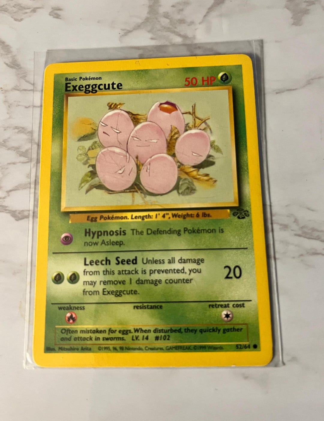 1999 "exeggcute" – Jungle Set Pokémon Card – 52/64 – Never Played ...