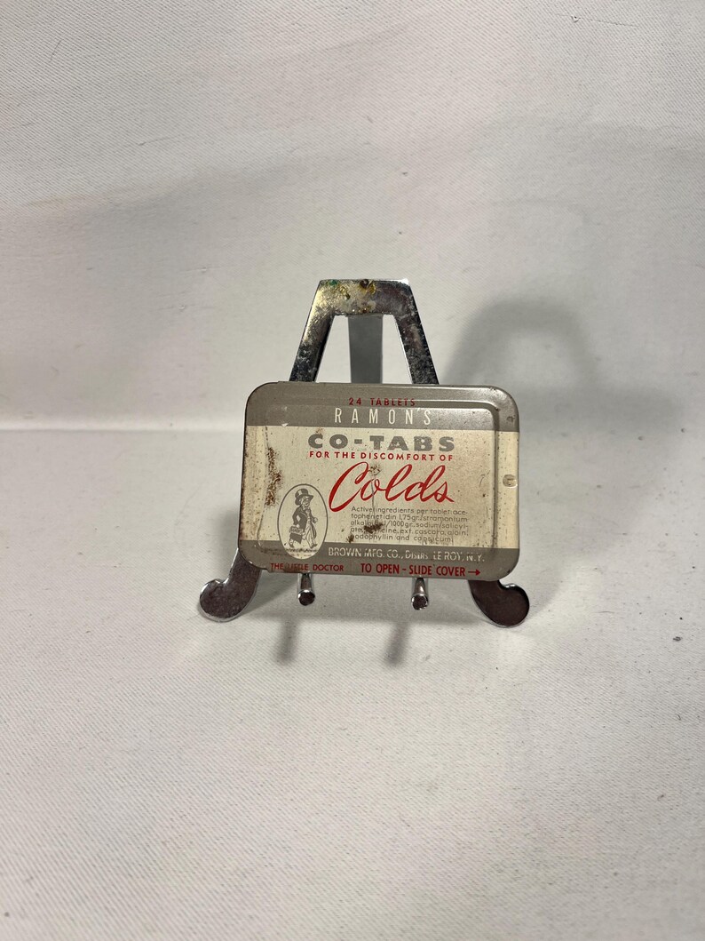Vintage Ramon’s Co-tabs Tin – 24-tablet Cold Remedy – Early-mid 20th ...