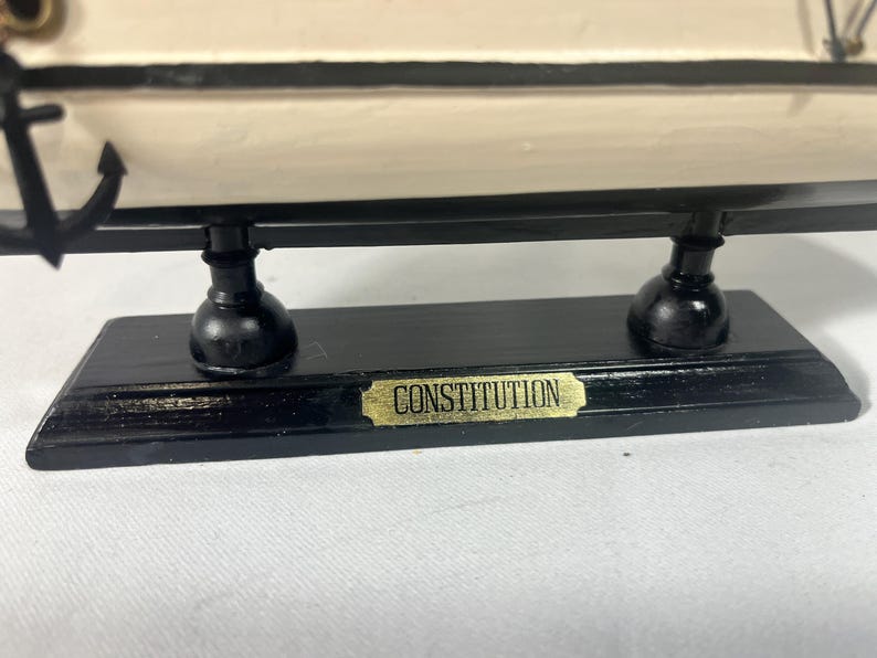Vintage USS Constitution Model Ship – Nautical Display Collectible - Etsy