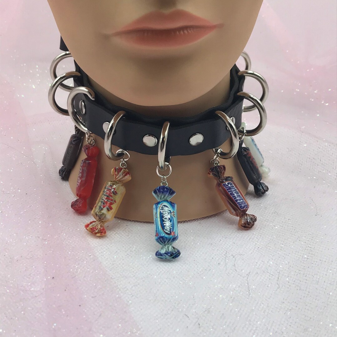The Bars Pastel Kawaii Choker Necklace Collar Candy Black - Etsy