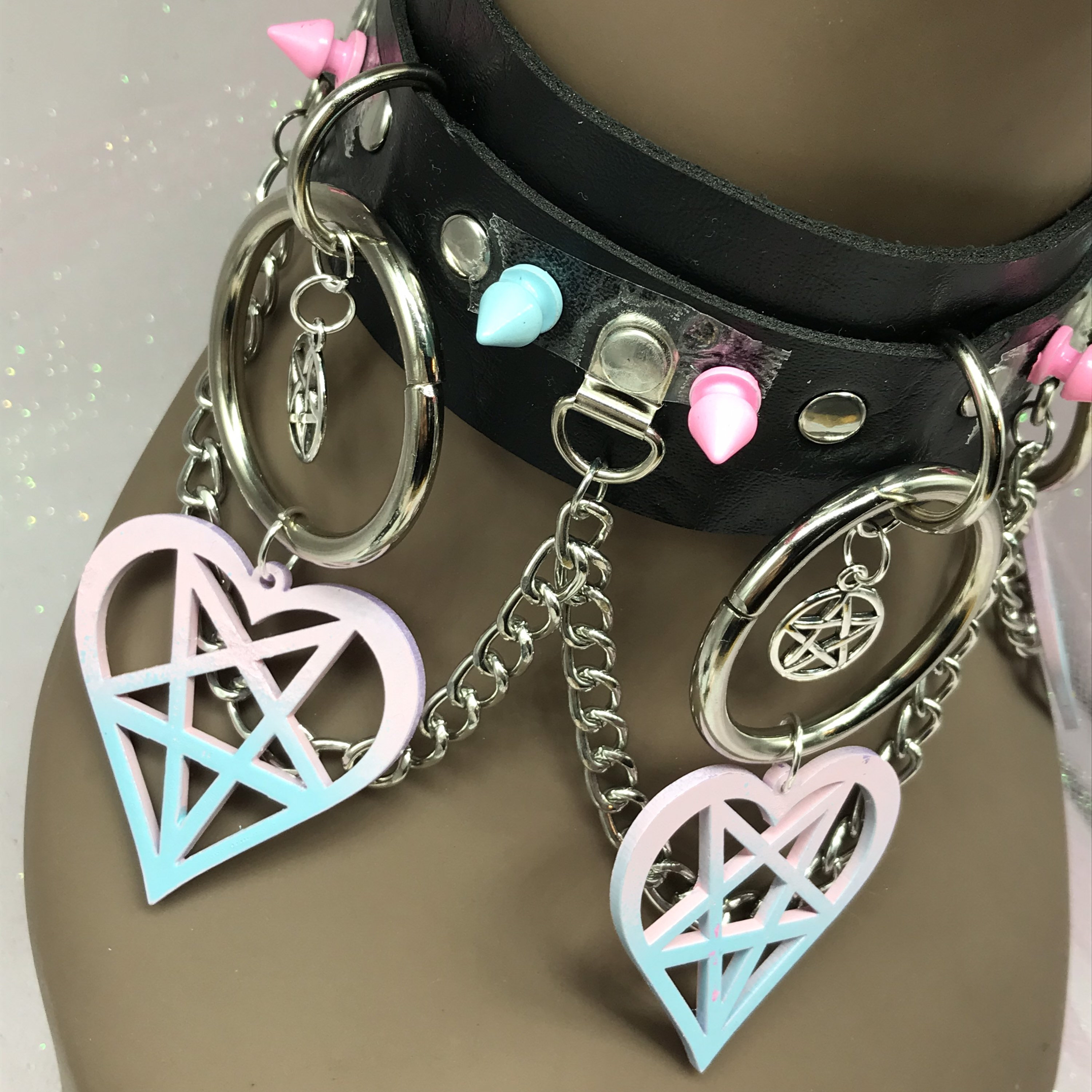 Black Beginning Pastel Kawaii Emo Goth Choker Necklace - Etsy