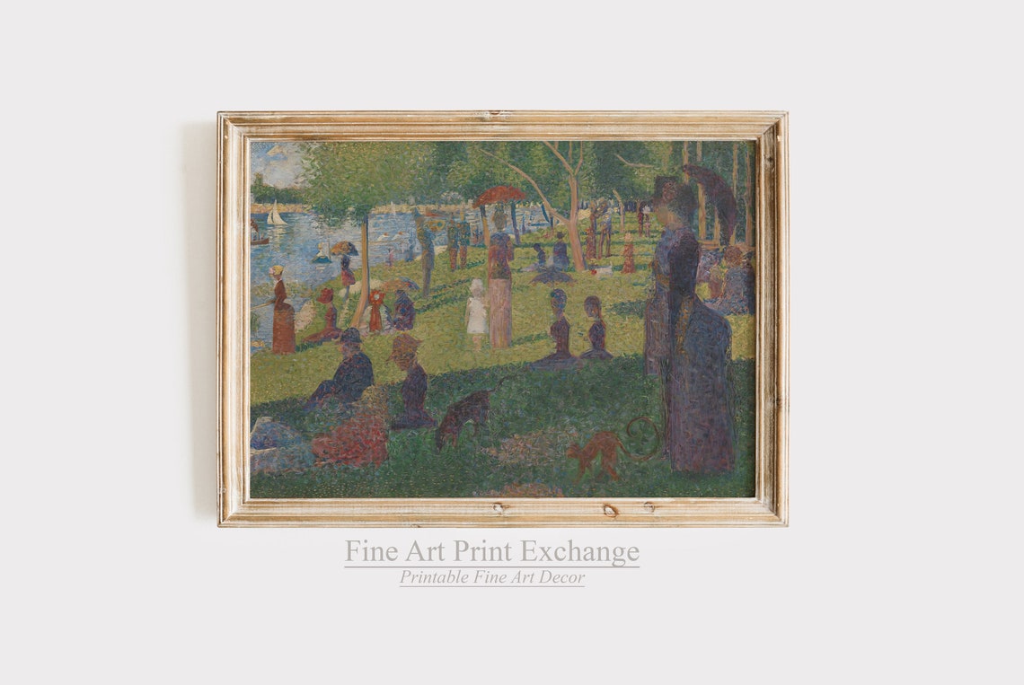 Georges Seurat, A Sunday on La Grande Jatte, Fine Art Print Decor ...