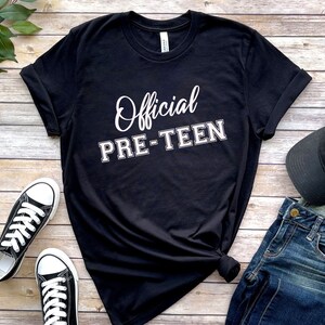 Official Pre-teen Shirt, 12th Birthday Shirt, Pre Teen Shirt, Cute ...