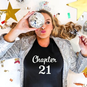 Chapter 21 Shirt, 21st Birthday Crew T-shirt, 21st Birthday Party Tee ...