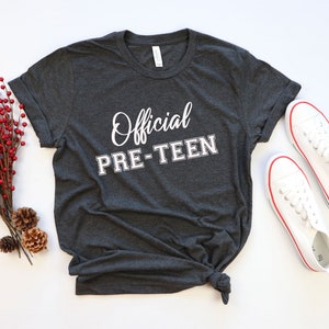 Official Pre-teen Shirt, 12th Birthday Shirt, Pre Teen Shirt, Cute ...