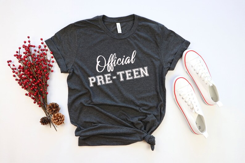 Official Pre-teen Shirt, 12th Birthday Shirt, Pre Teen Shirt, Cute ...