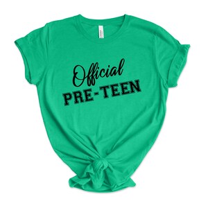 Official Pre-teen Shirt, 12th Birthday Shirt, Pre Teen Shirt, Cute ...