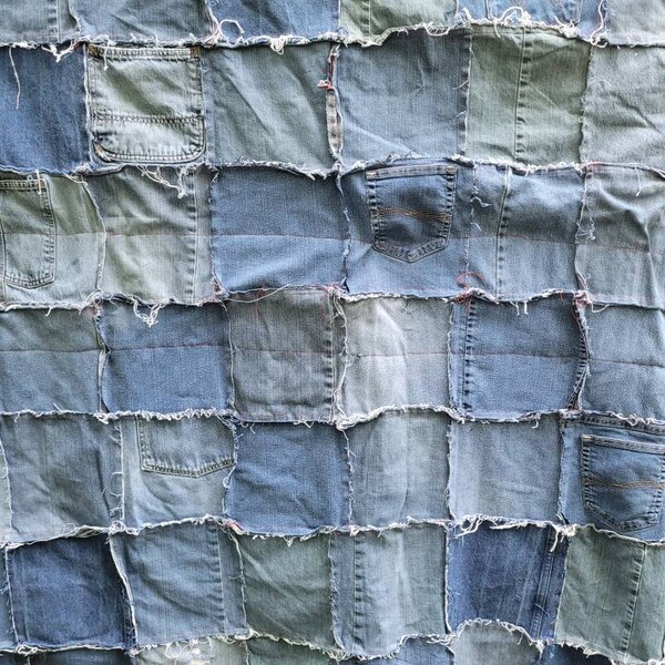 Denim Rag Quilt - Etsy