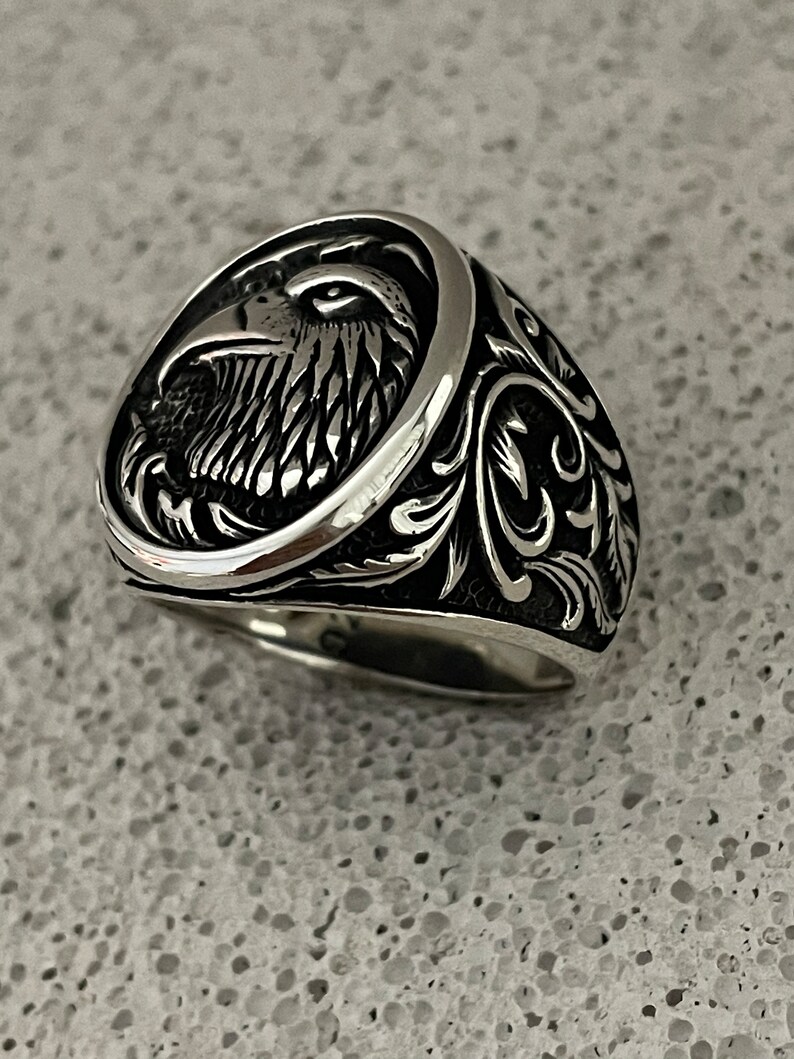 Handmade American Eagle Men Ring Eagle Handmade Signet Ring - Etsy