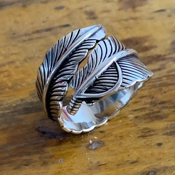 Feather Ring - Etsy UK