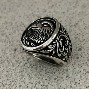 Handmade American Eagle Men Ring Eagle Handmade Signet Ring - Etsy