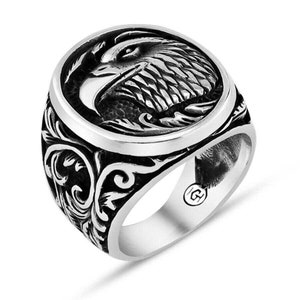 Handmade American Eagle Men Ring Eagle Handmade Signet Ring - Etsy