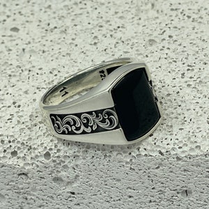 Mens Handmade Ring, 925 Sterling Silver Ring, Modern Minimalist Men ...