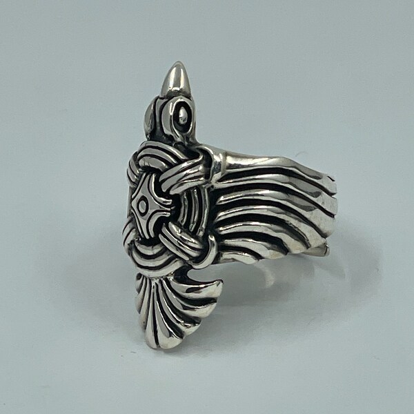 Raven Wedding Ring - Etsy