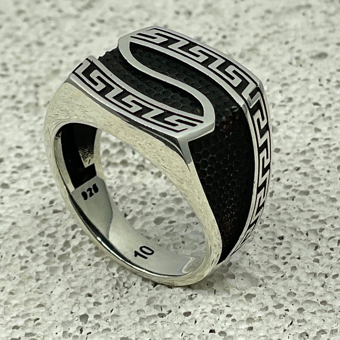 Mens Handmade Silver Ring Stoneless Ring Men Shiny Silver - Etsy