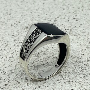 Mens Handmade Ring, 925 Sterling Silver Ring, Modern Minimalist Men ...