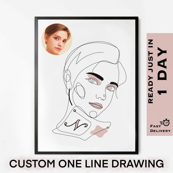 Custom Line Drawing - Etsy