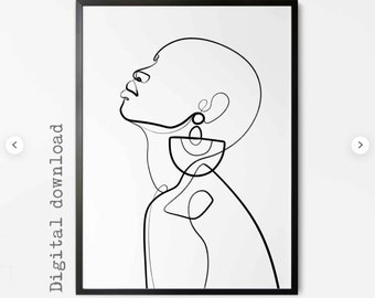 African Line Art - Etsy