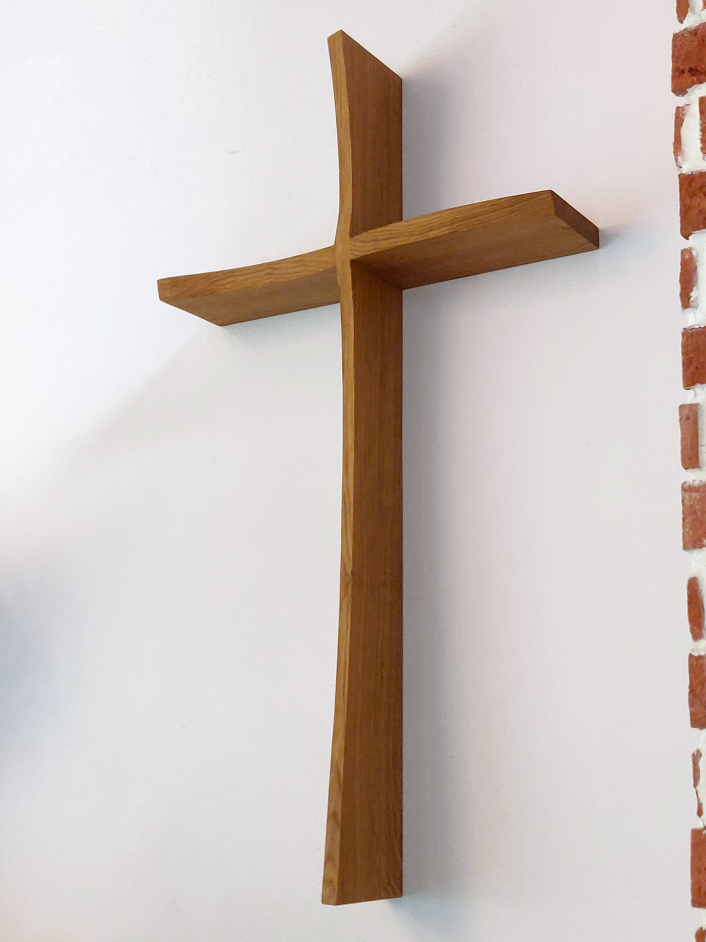 4 Ft Extra Large Modern Wooden Wall Cross straight Edge OR Live Edge ...