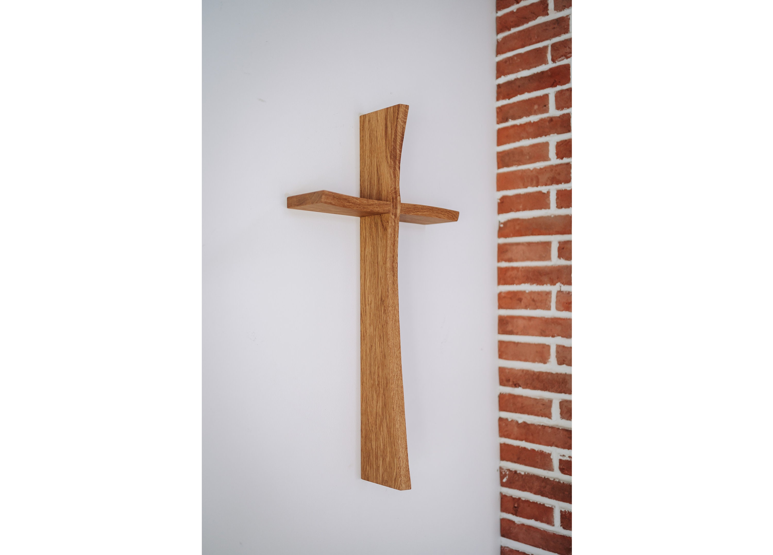 Extra Large Wooden Wall Cross Live Edge Modern Minimalist - Etsy