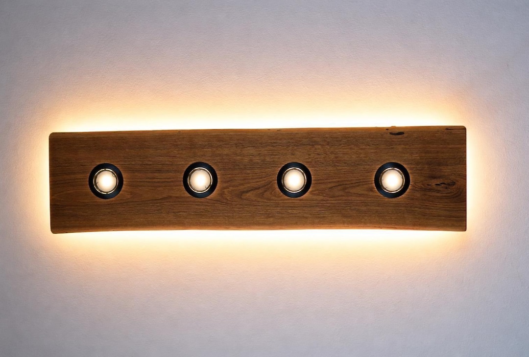 Ceiling Lamp | Oak Wood Slab Light Fixture | Rustic Wooden Live Edge ...