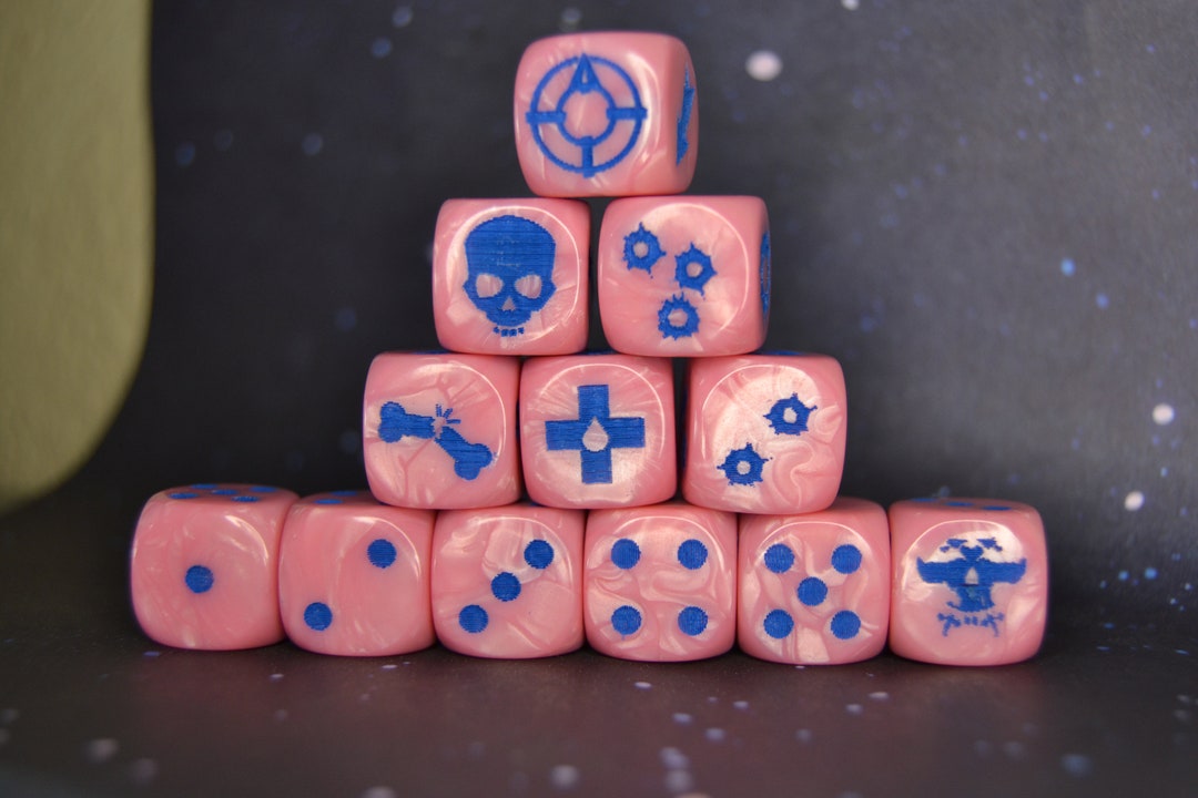 Necromunda House Dice Set Now With Square Corner Options - Etsy