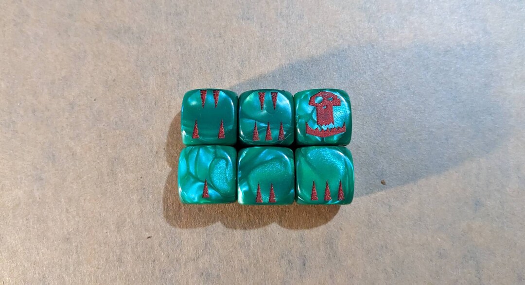 Ork Teef Dice - Etsy