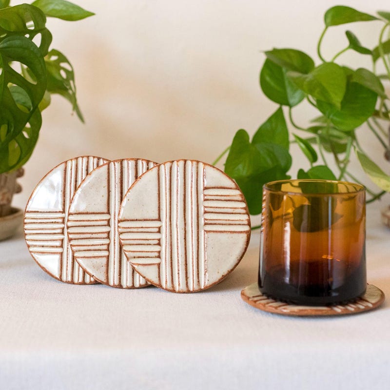 Ceramic Coasters - Etsy