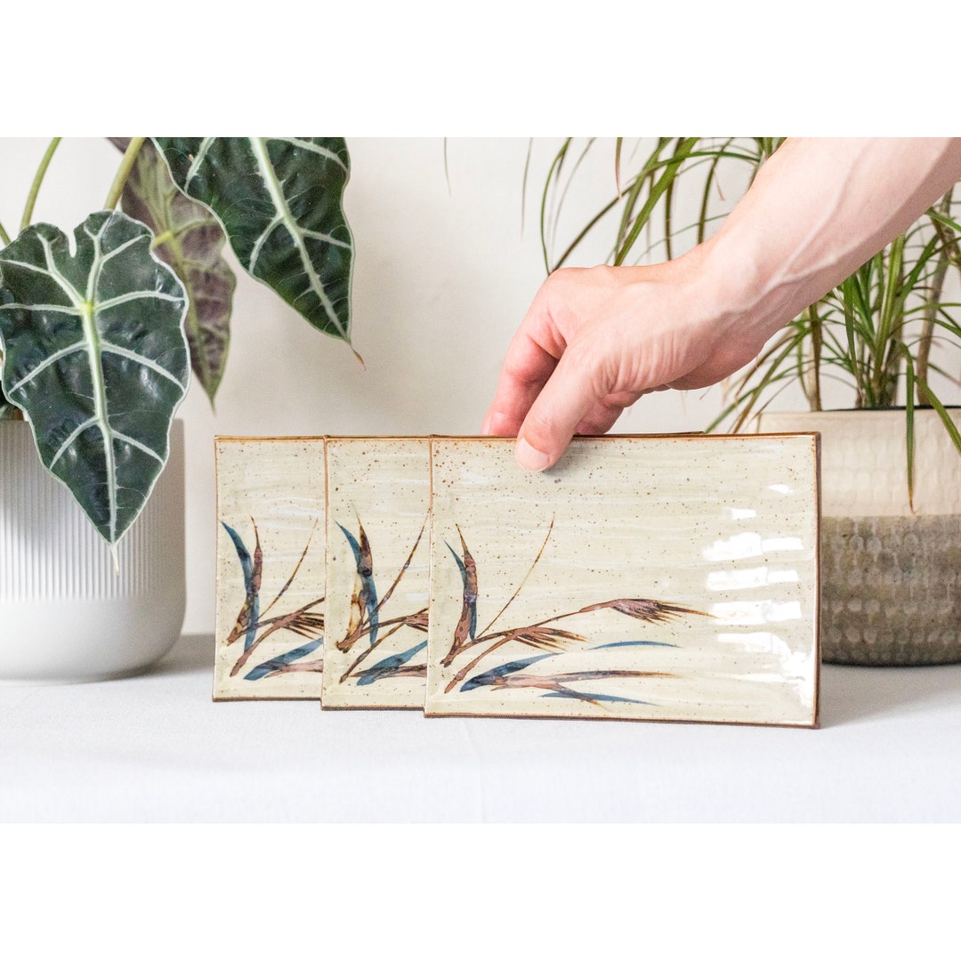 Japanese STONEWARE SUSHI PLATES, Otagiri Style Sushi Plates, Speckled ...