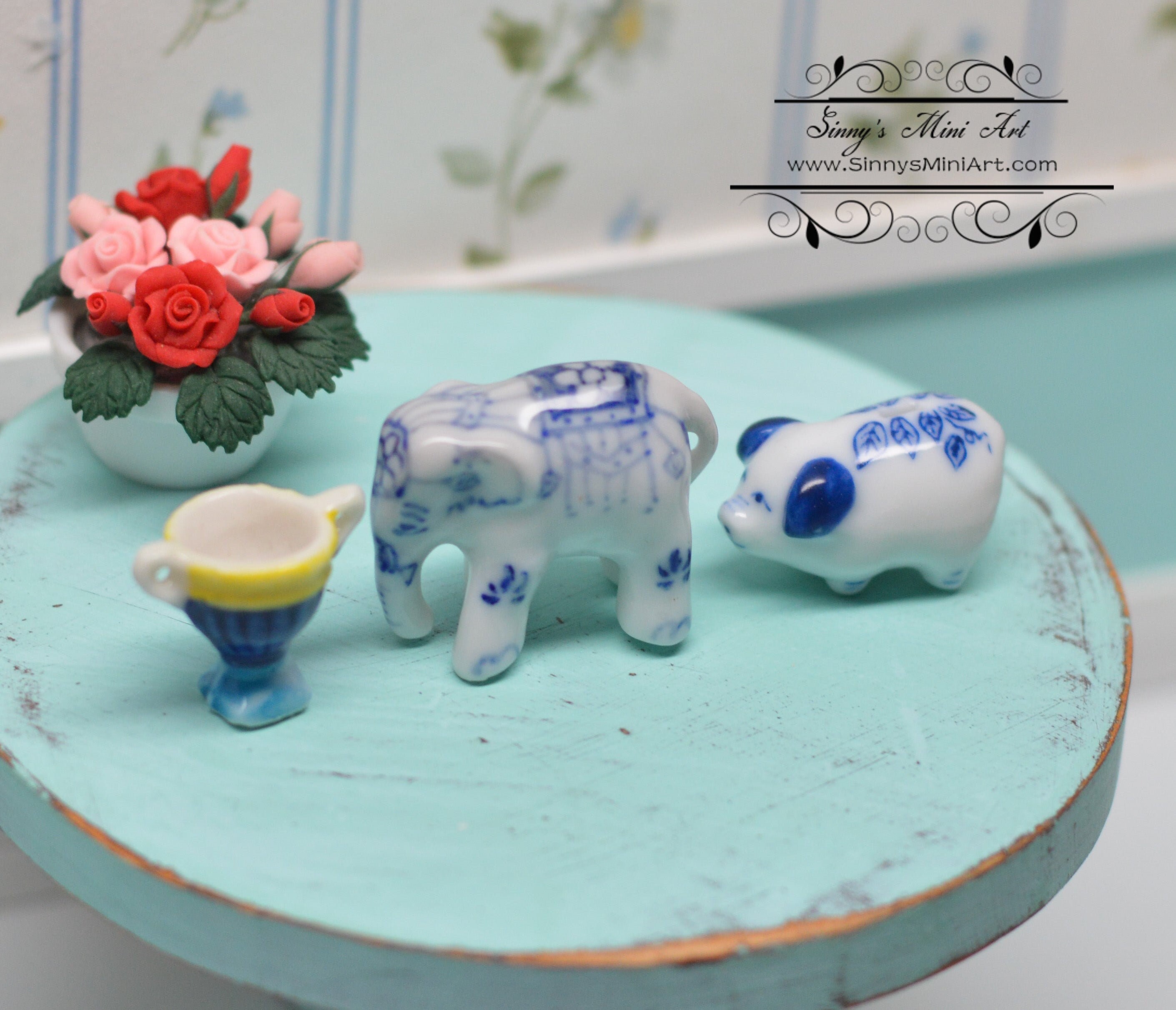 Miniatures Dolls & Miniatures Dollhouse Miniature Ceramic Home Decor ...