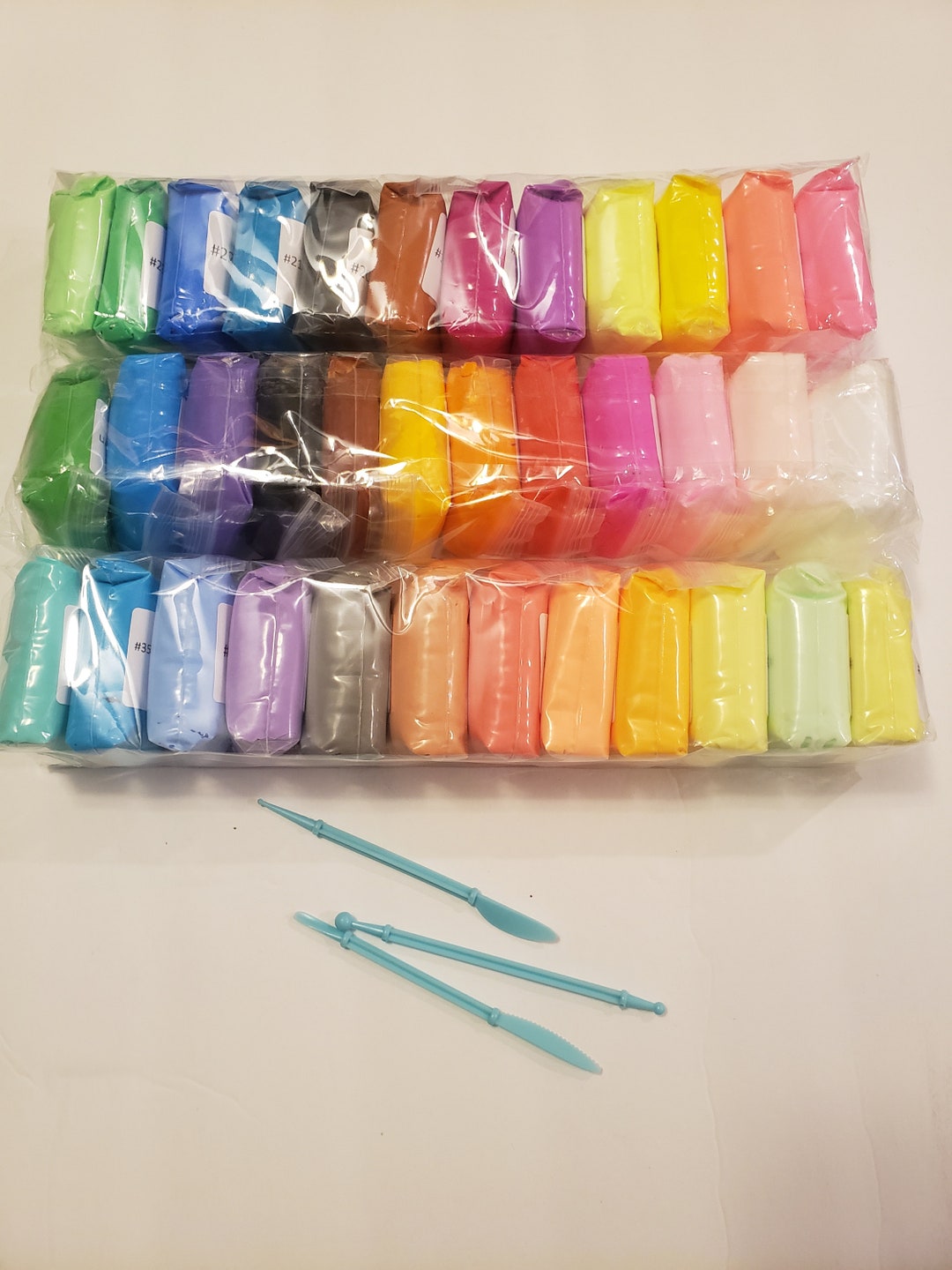 Air Dry Foam Clay. 36 Sample Pack With Labels - Etsy