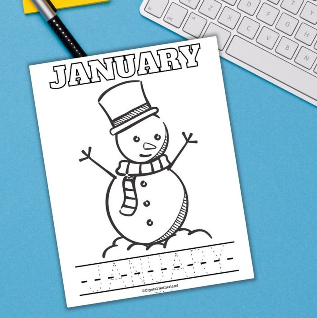 Months of the Year Coloring Pages Homeschool Printable - Etsy Canada