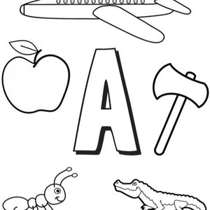 Alphabet Worksheets and Coloring Pages With BONUS Flashcards Homeschool ...
