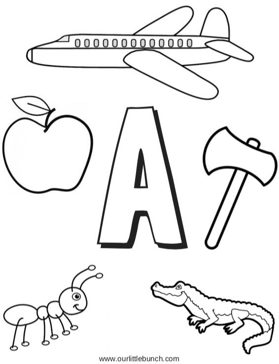 Alphabet Worksheets and Coloring Pages With BONUS Flashcards Homeschool ...