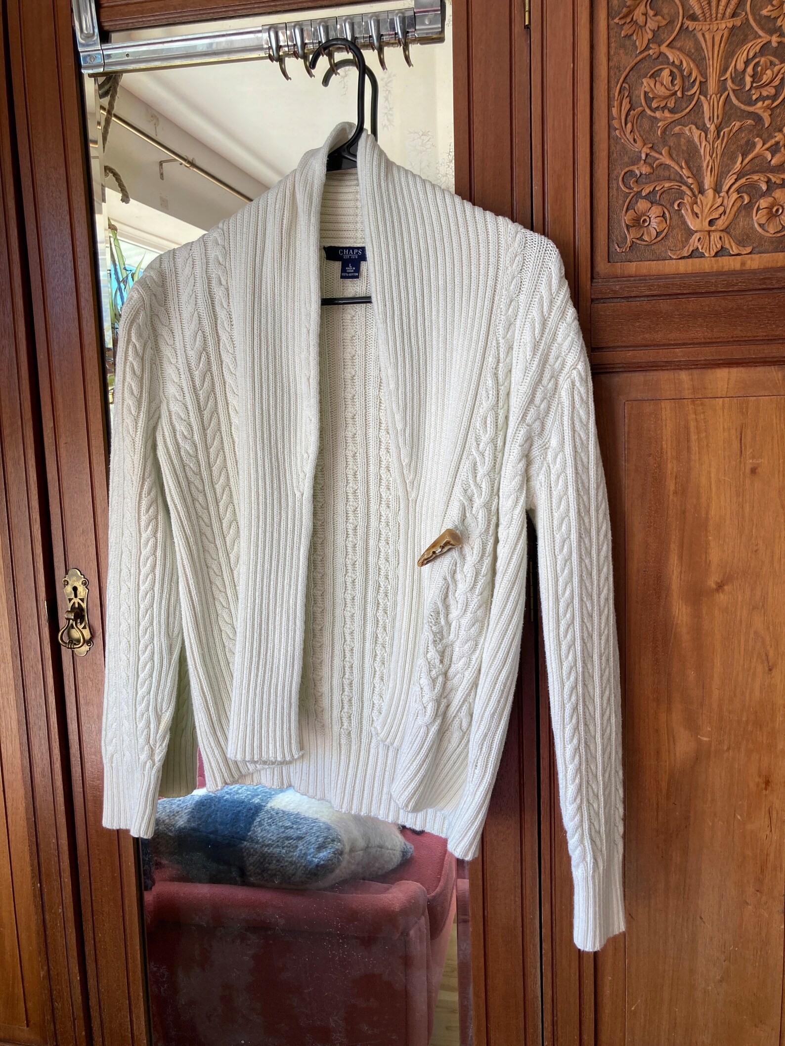 Vintage Chaps Sweater/cardigan - Etsy