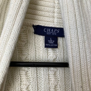 Vintage Chaps Sweater/cardigan - Etsy