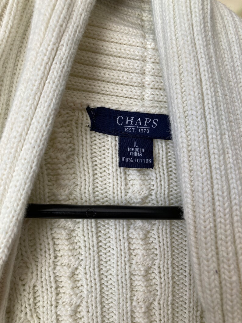 Vintage Chaps Sweater/cardigan - Etsy