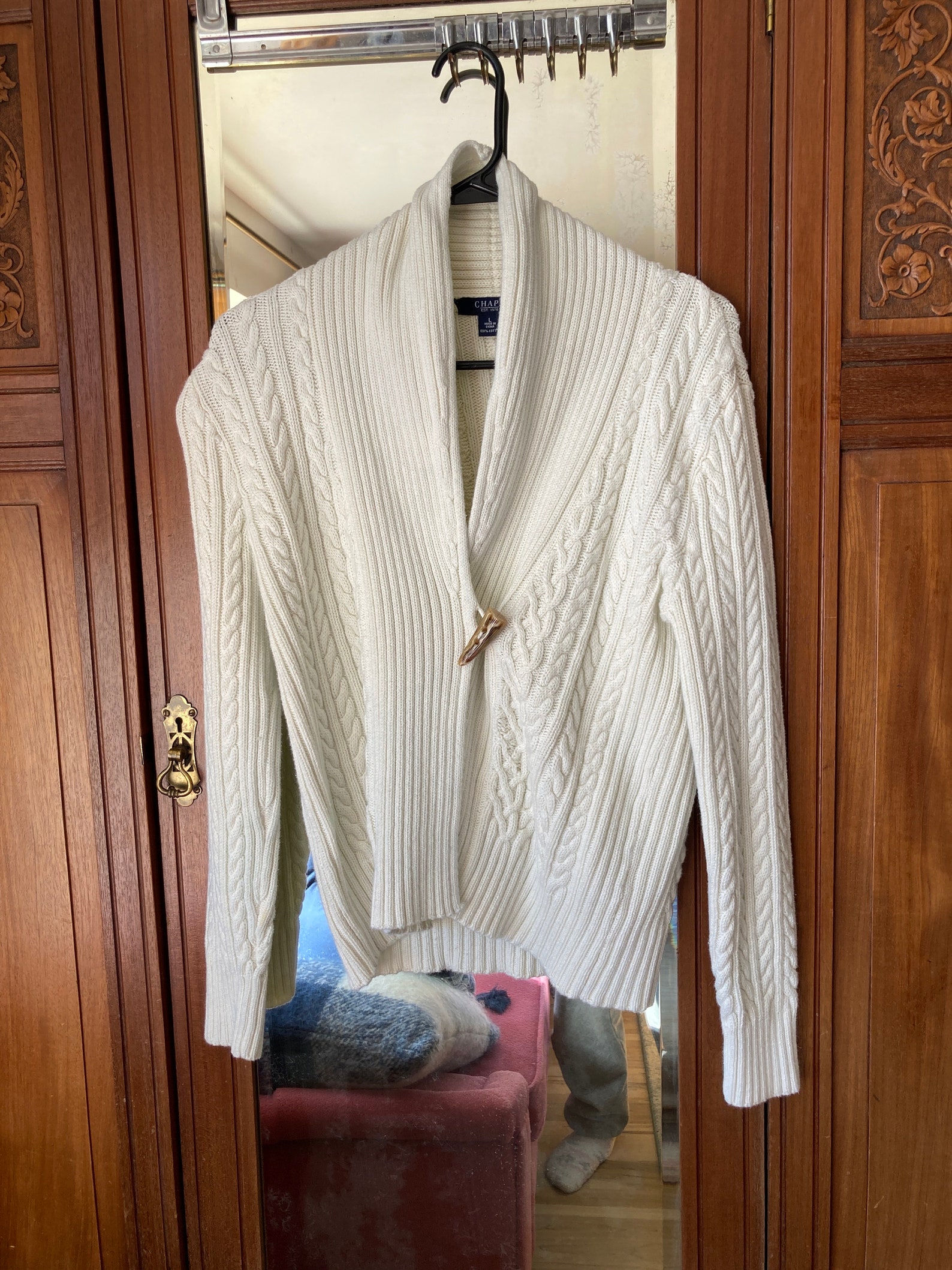 Vintage Chaps Sweater/cardigan - Etsy