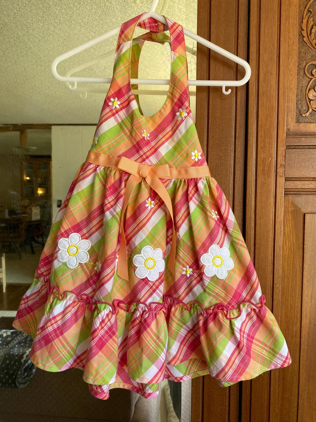 Vintage Blue Beri Boulevard 18 Month Baby Girls Dress With Flowers in ...