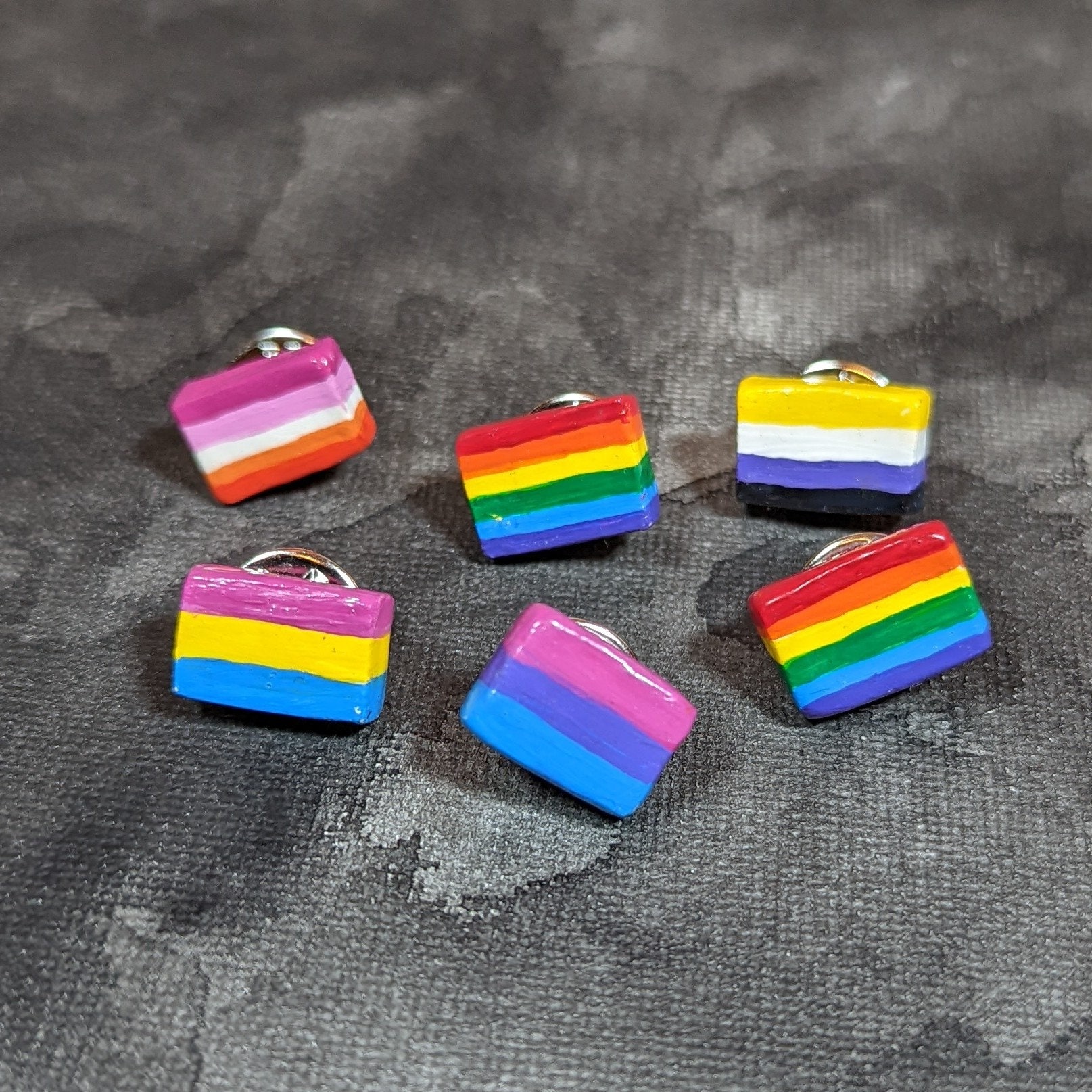 Mini Pride Flag Pins Hand-painted LGBTQ Accessories: - Etsy Canada