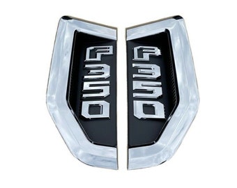 2017-2022 F350 Fender Emblems / Badges (GLOSS BLACK) Replacement - Etsy