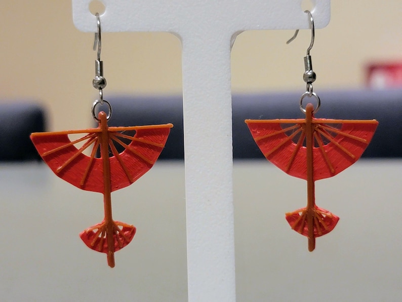 Aangs Glider Earring | Red Air Glider Earrings | Staff Glider Earrings ...