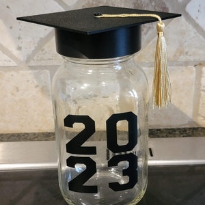 Graduation Cap Mason Jar Lid Graduation Cap Box Money Holder Party ...