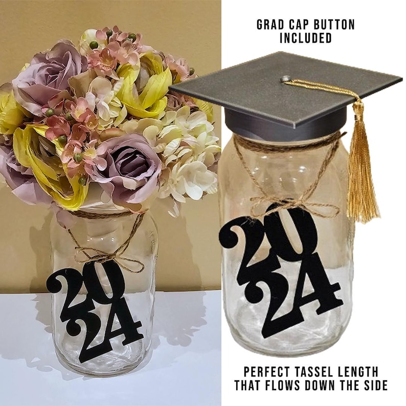 Graduation Cap Mason Jar Lid | Graduation Cap Box Money Holder | Party ...
