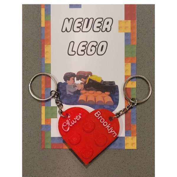 Couple Legos Keychain - Etsy