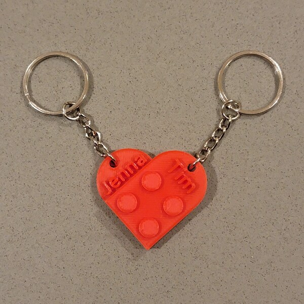 Lego® Heart Keychain - Etsy