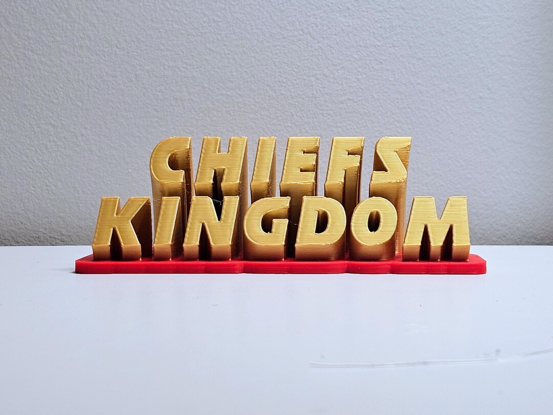 Kansas City Chiefs Kingdom Desk Display Sign, KC Chiefs Football - Etsy