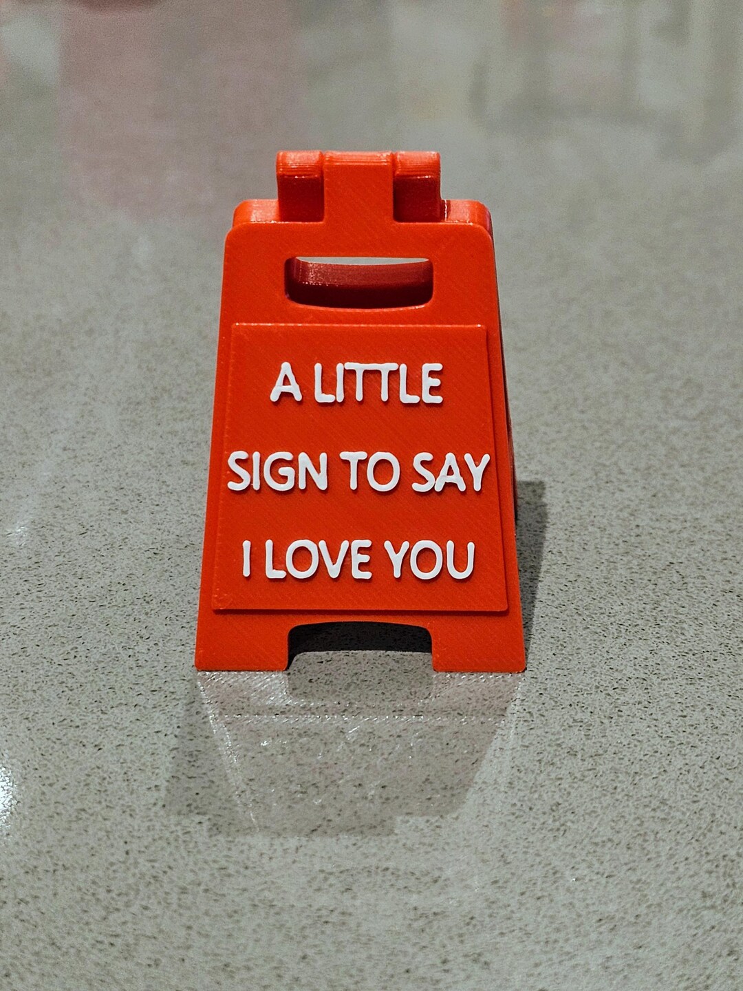 Mini Love Sign, 3D Printed Love Sign, 3D Printed Valentines Day, I Love ...
